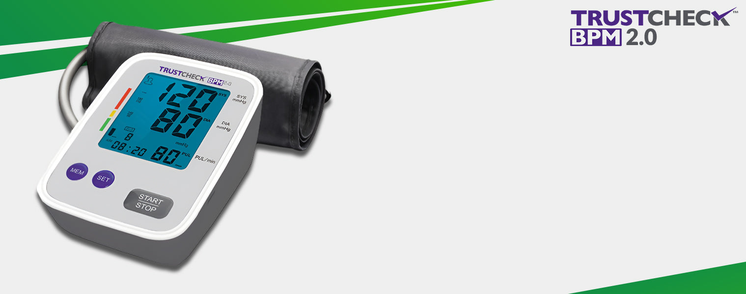 TRUSTCHECK Digital Blood Pressure Monitor With USB, Talking Feature ...