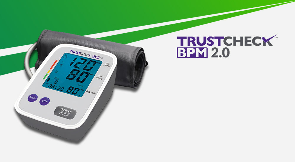 TRUSTCHECK Digital Blood Pressure Monitor With USB, Talking Feature ...