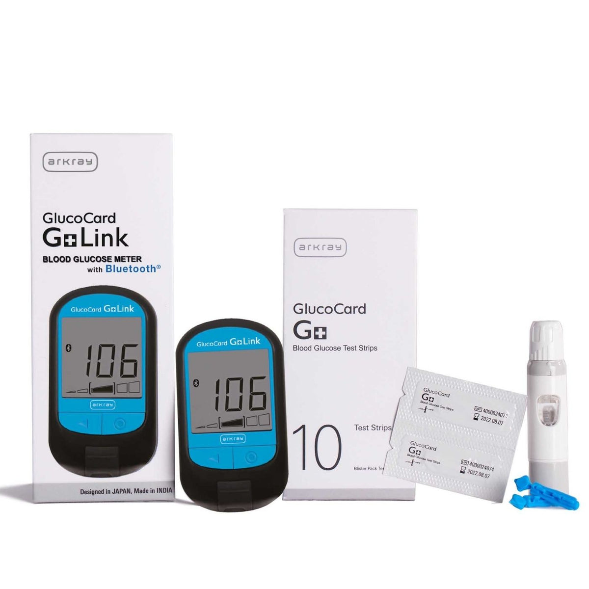 ARKRAY Glucocard G+ Link : Blood Glucose Monitor with Bluetooth ...